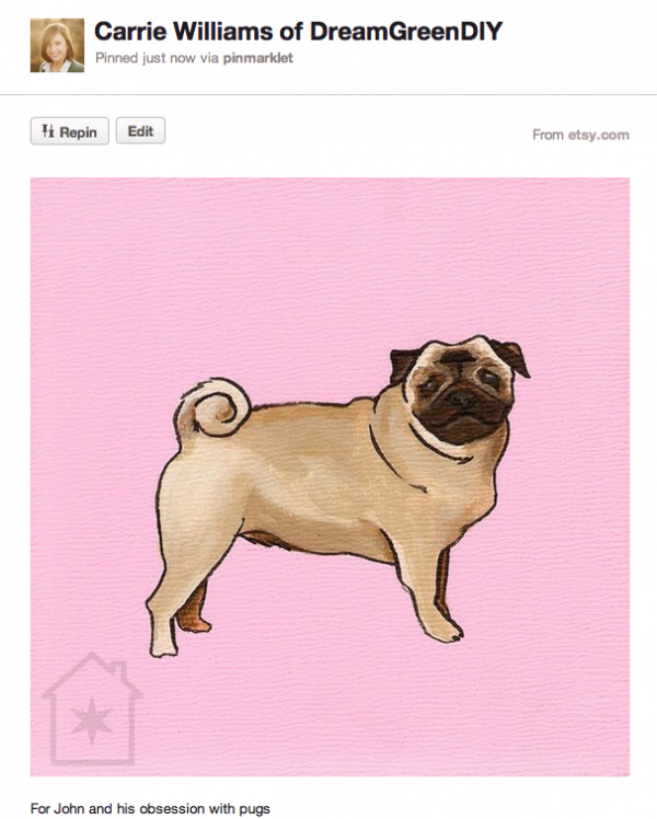 Pinspiration Monday: Mr. Pug Man - Dream Green DIY