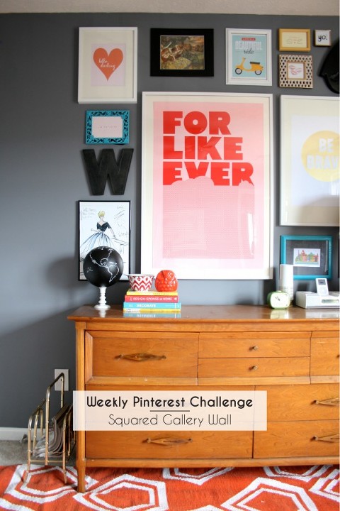 Weekly Pinterest Challenge: New dresser, New gallery wall - Dream Green DIY