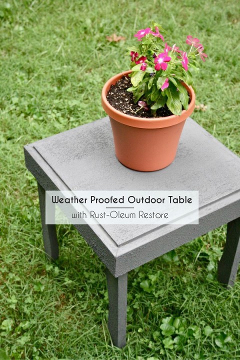 DIY Weather Proofed Table {with Restore} - Dream Green DIY
