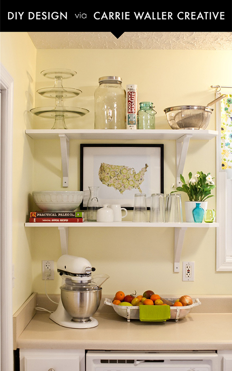 Carrie Waller Creative: DIY Kitchen Reveal {Part 2} - Dream Green DIY