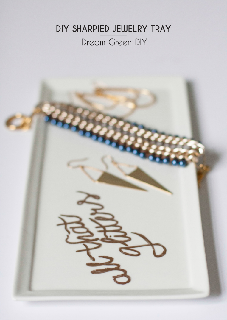Easy as D-I-Y: Quotable Jewelry Tray - Dream Green DIY