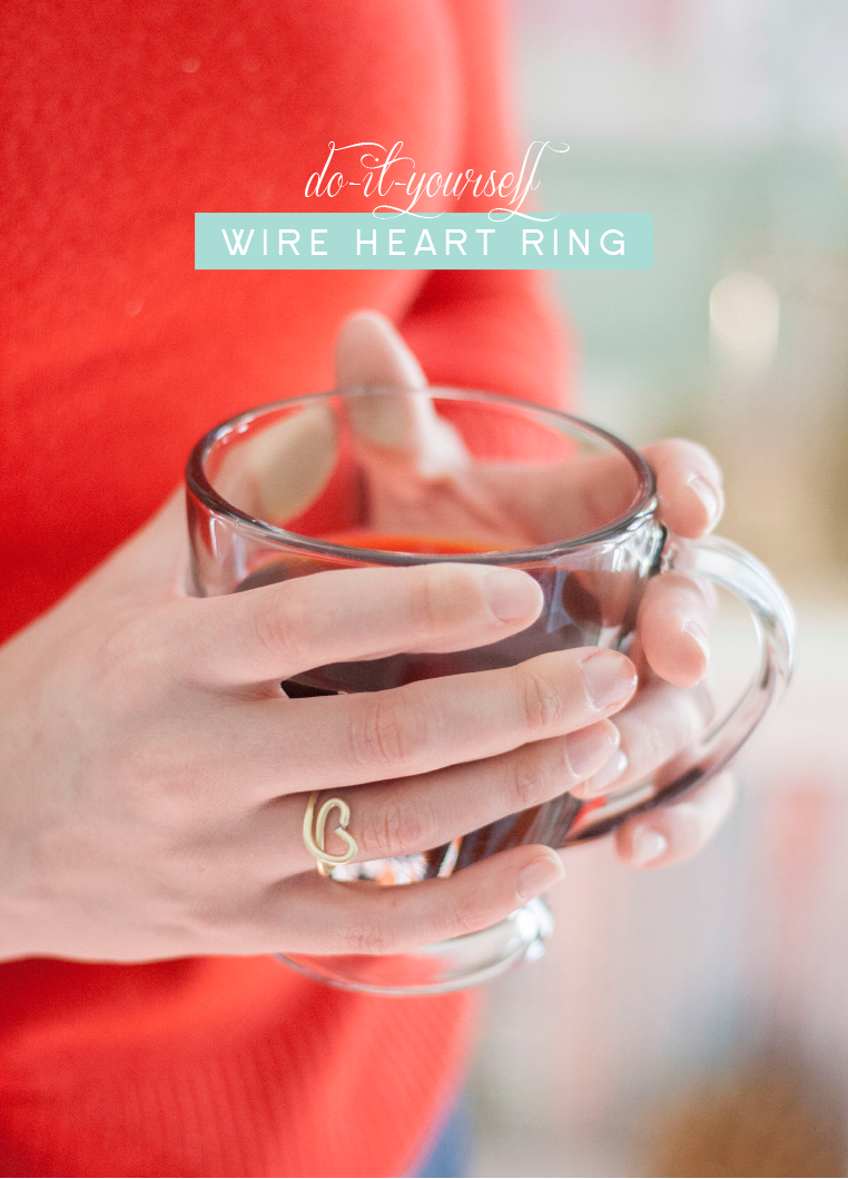 Easy as D-I-Y: Wire Heart Ring - Dream Green DIY