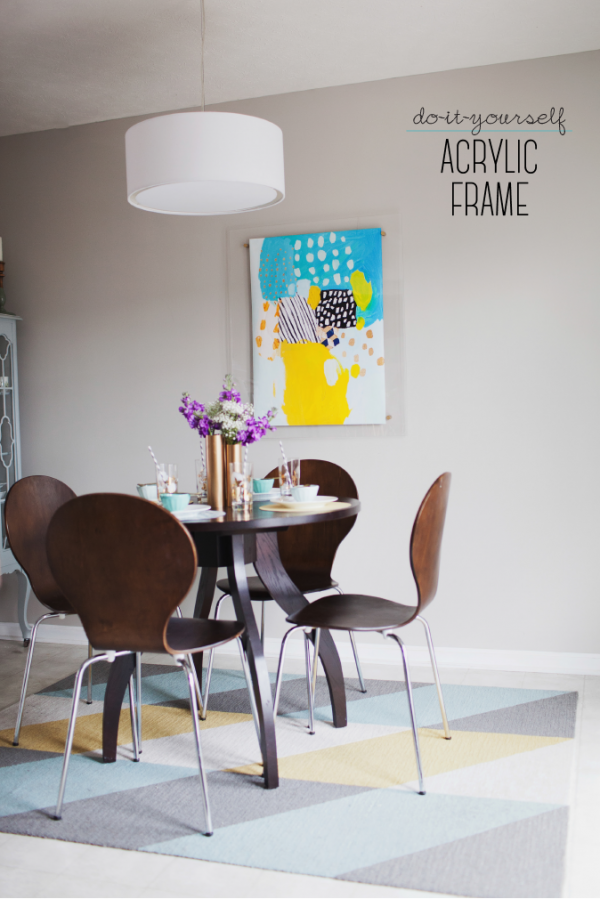 A Do-It-Yourself Acrylic+Brass Frame - Dream Green DIY