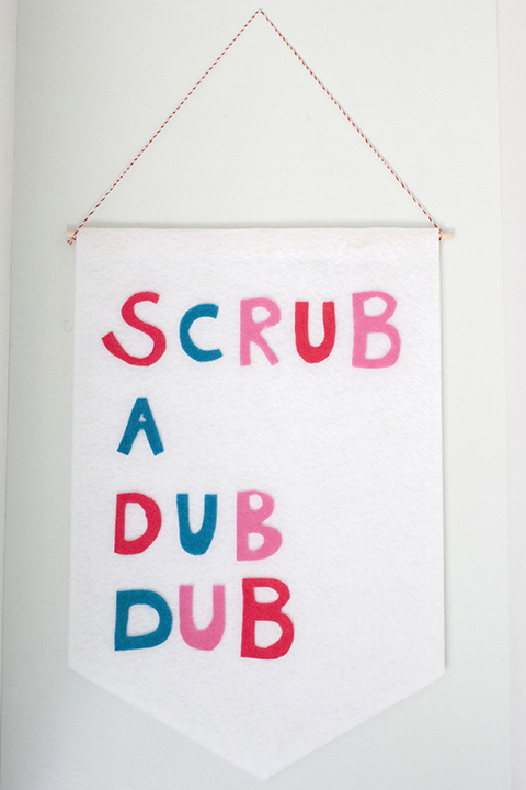 DIY Felt Banner - Dream Green DIY
