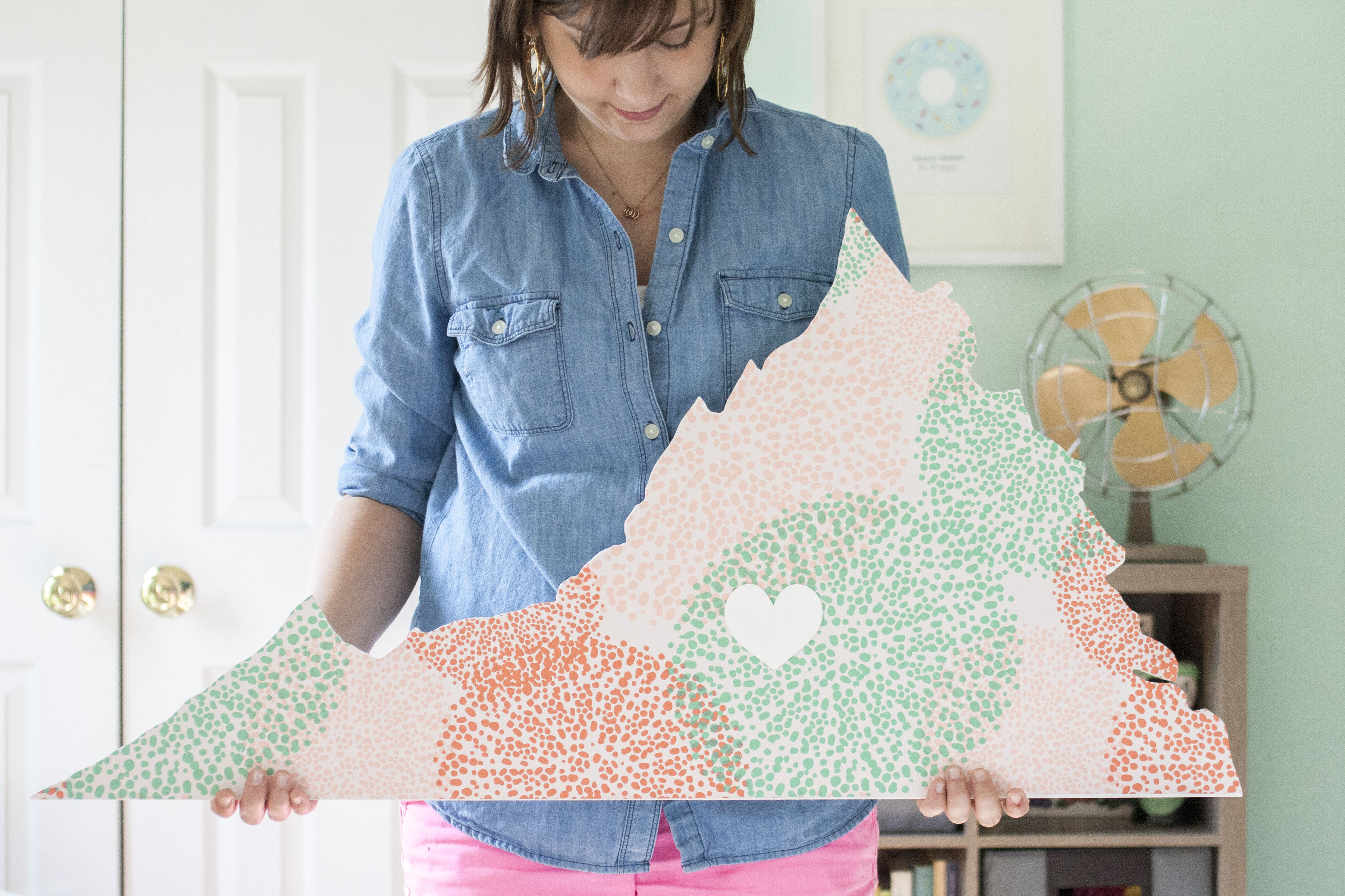 Make Your Own DIY 3D State Pop Art - Dream Green DIY