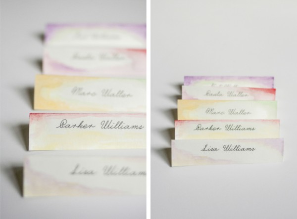 This Week on eHow: DIY Watercolor Name Cards - Dream Green DIY
