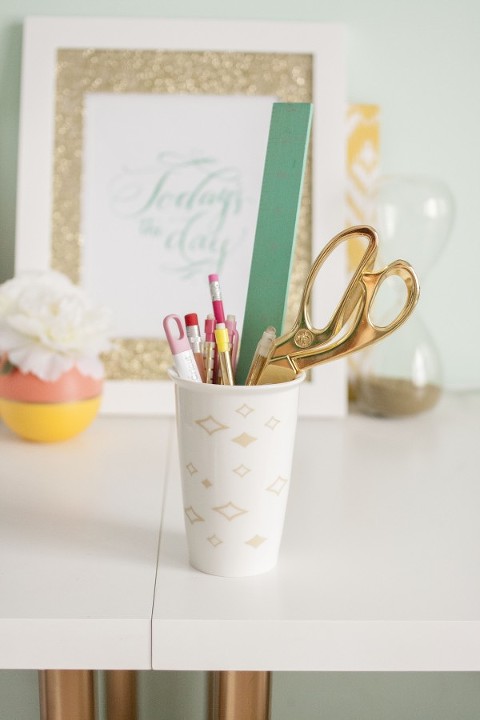 My Cricut Office Makeover - Dream Green DIY