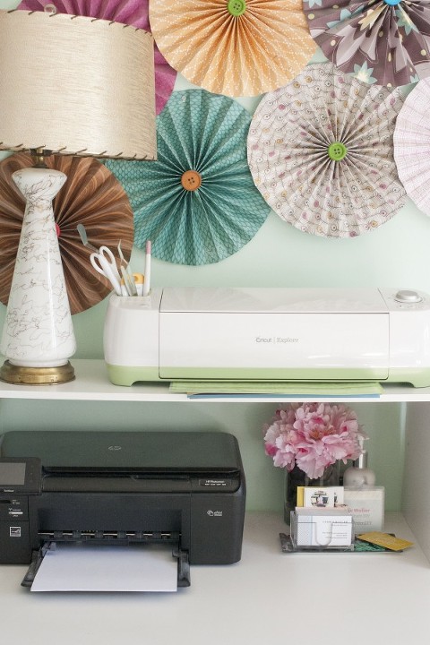 My Cricut Office Makeover - Dream Green DIY