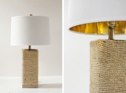 "Clearance" to "Classic" // DIY Rope-Wrapped Lamp - Dream Green DIY