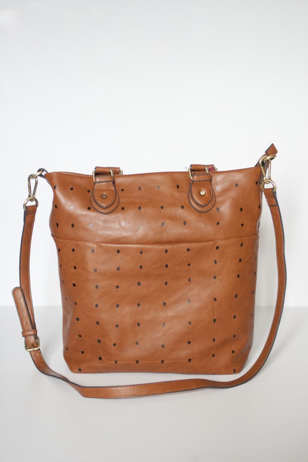 DIY Designer Look-A-Like Spotted Bag - Dream Green DIY