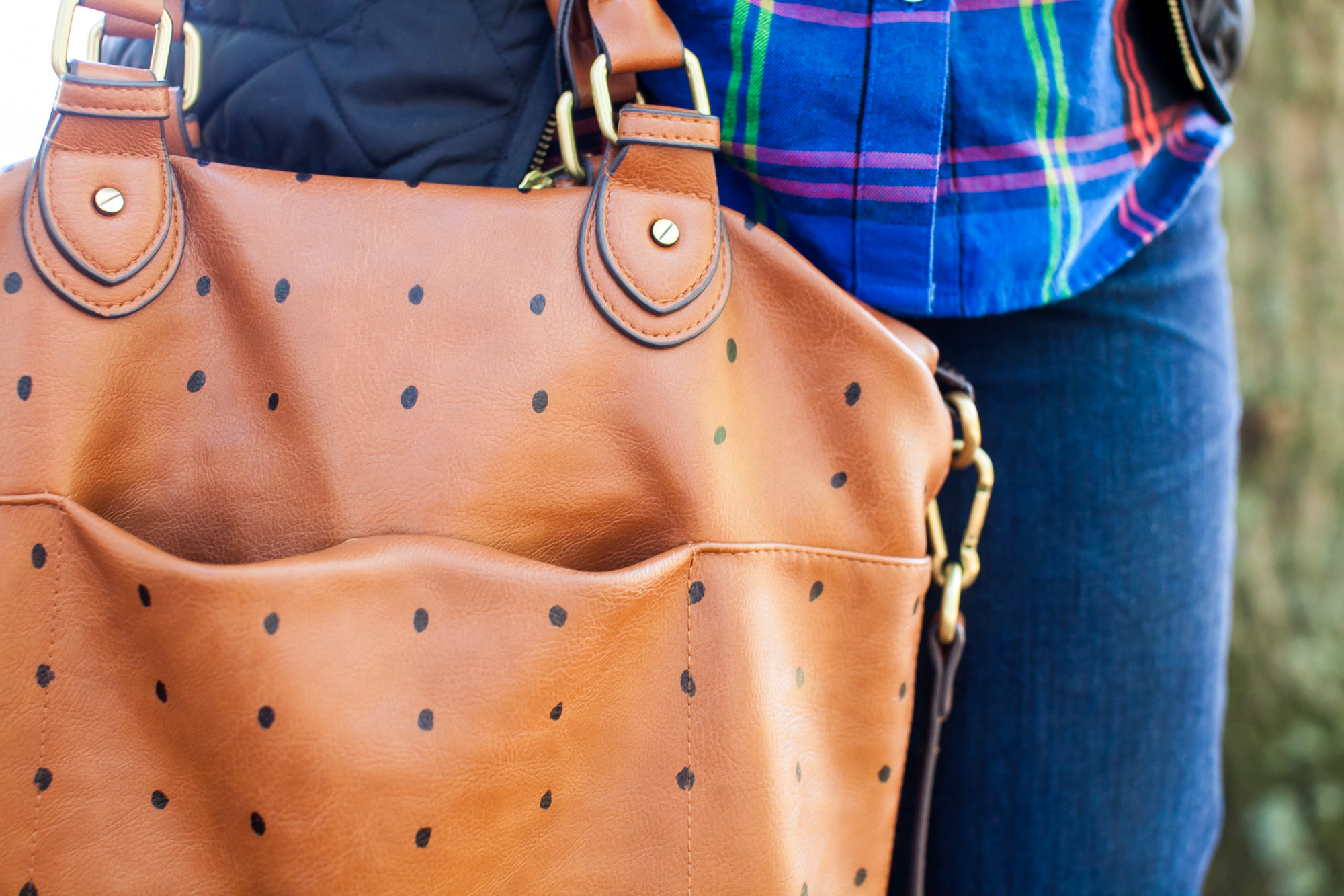 DIY Designer Look-A-Like Spotted Bag - Dream Green DIY