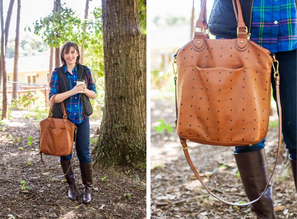 DIY Designer Look-A-Like Spotted Bag - Dream Green DIY