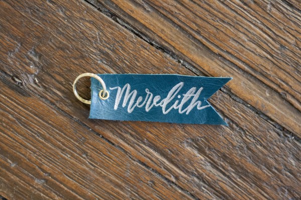 DIY Leather Key Chains - Dream Green DIY