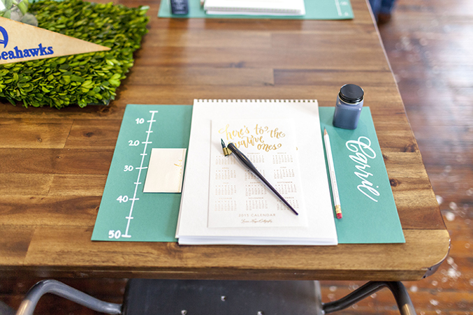 Laura Hooper Calligraphy Workshop - Dream Green DIY