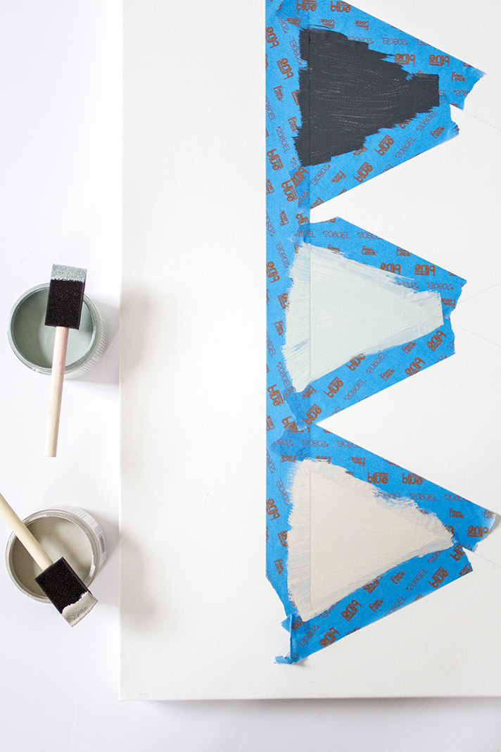 DIY Modern Triangles Artwork