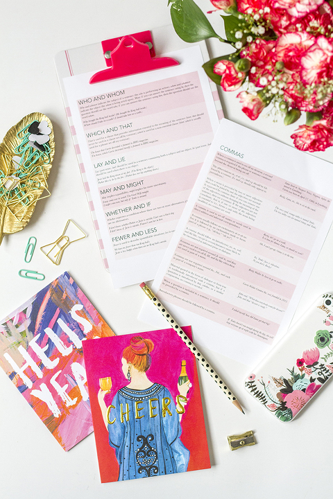 Printable Copy Editing Chicago Style Guide - Dream Green DIY