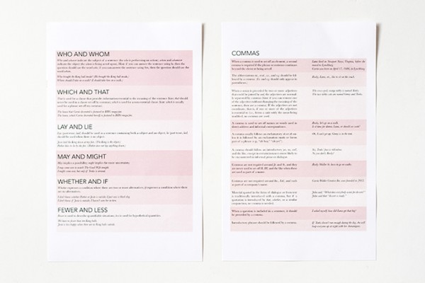 Printable Copy Editing Chicago Style Guide - Dream Green DIY