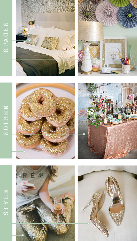 Gold Glitter Inspiration For Your Home & Life