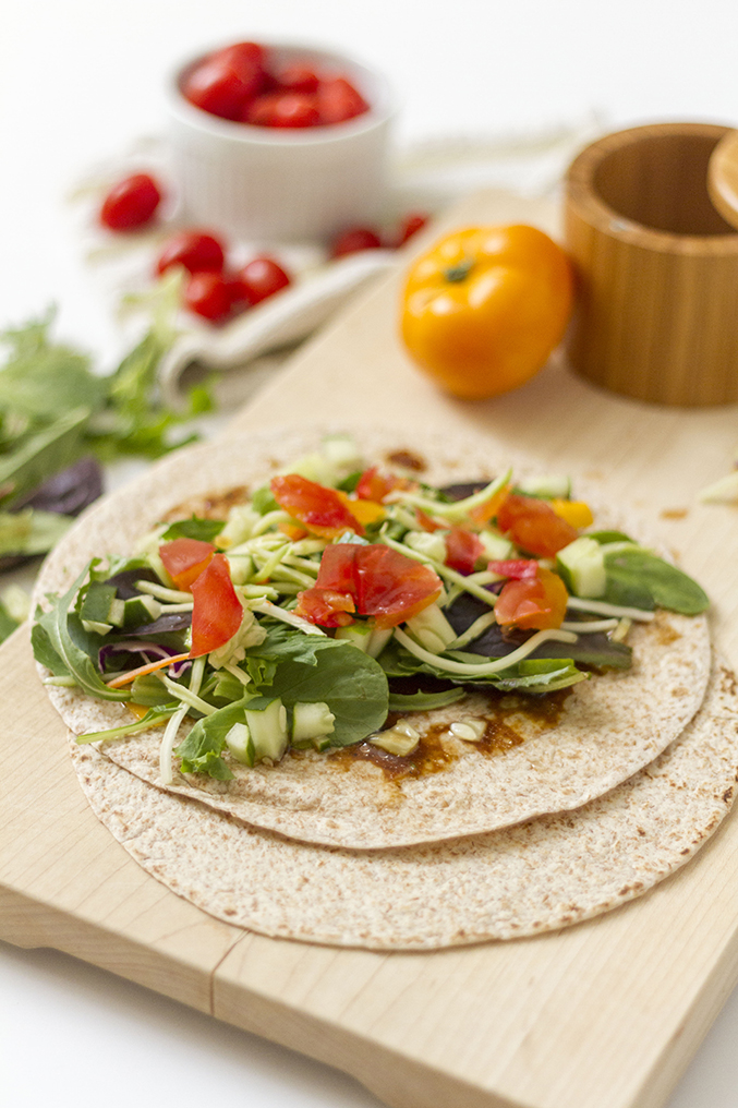 Simple Spring Veggie Wrap Recipe
