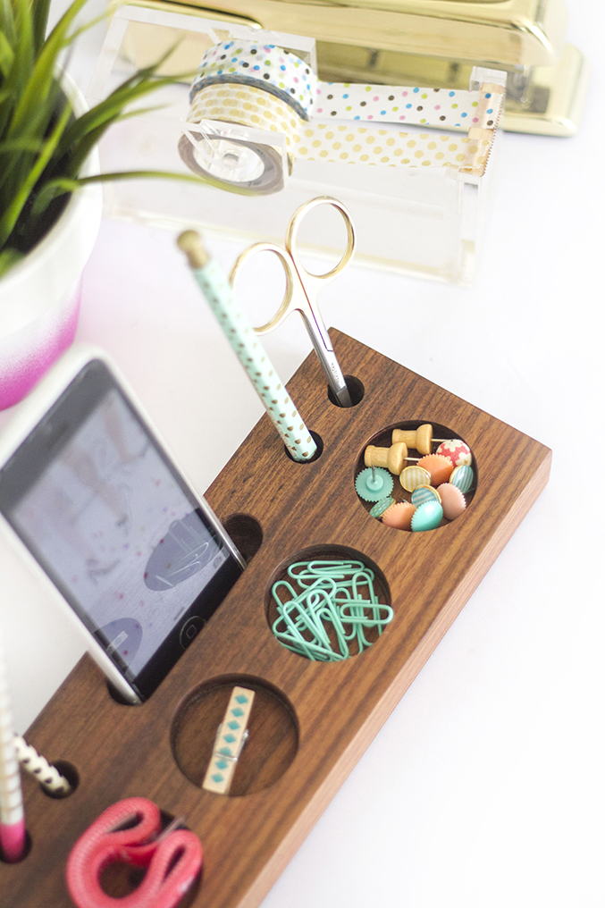How To Make Your Own DIY Wooden Desk Caddy