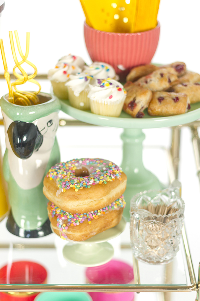 How To Style A Combination Bar Cart Buffet