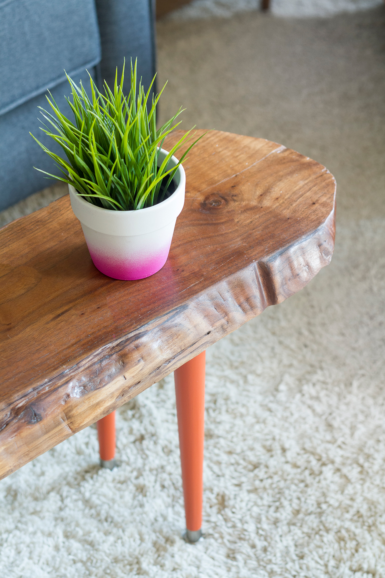 How To Make A DIY Live Edge Wood Bench (Or Coffee Table!)