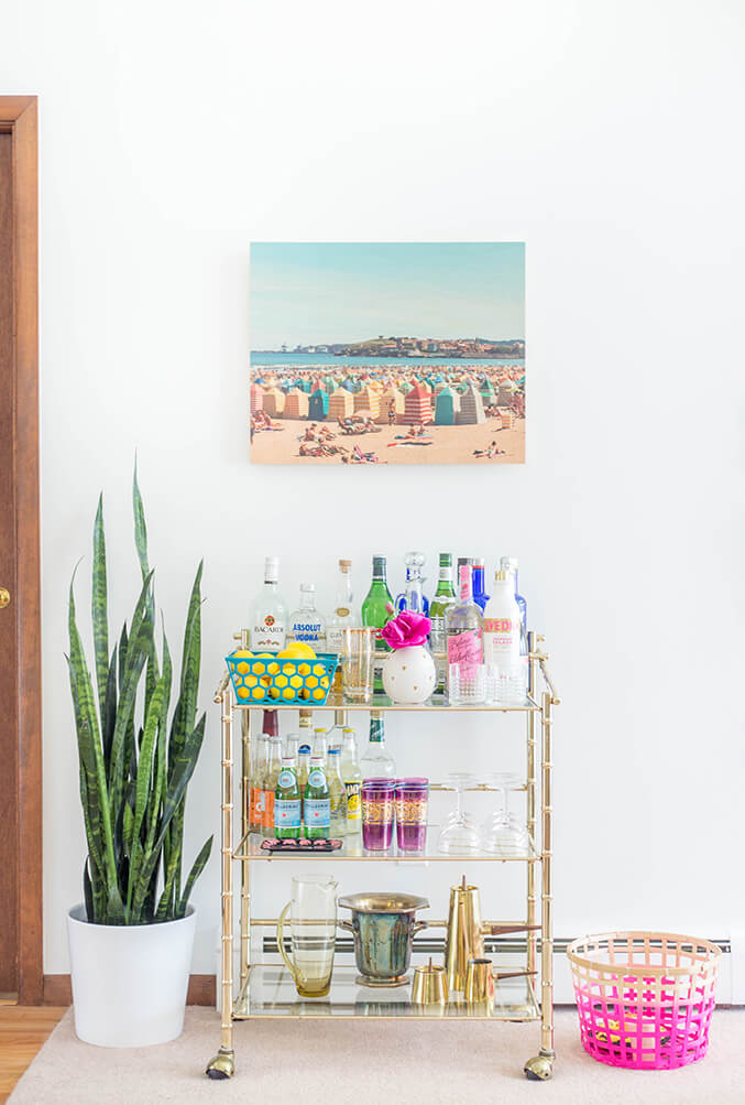 How To Style Your Summer Bar Cart - Dream Green DIY