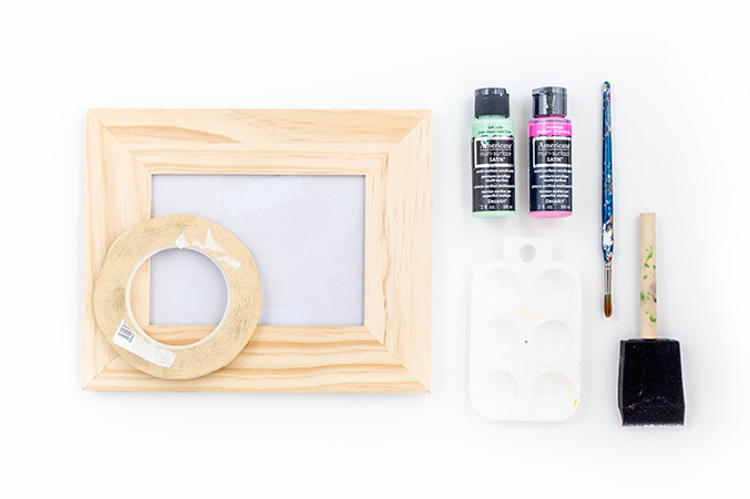 DIY Painted Frame Inspired By Miami's Wynwood Walls - Dream Green DIY