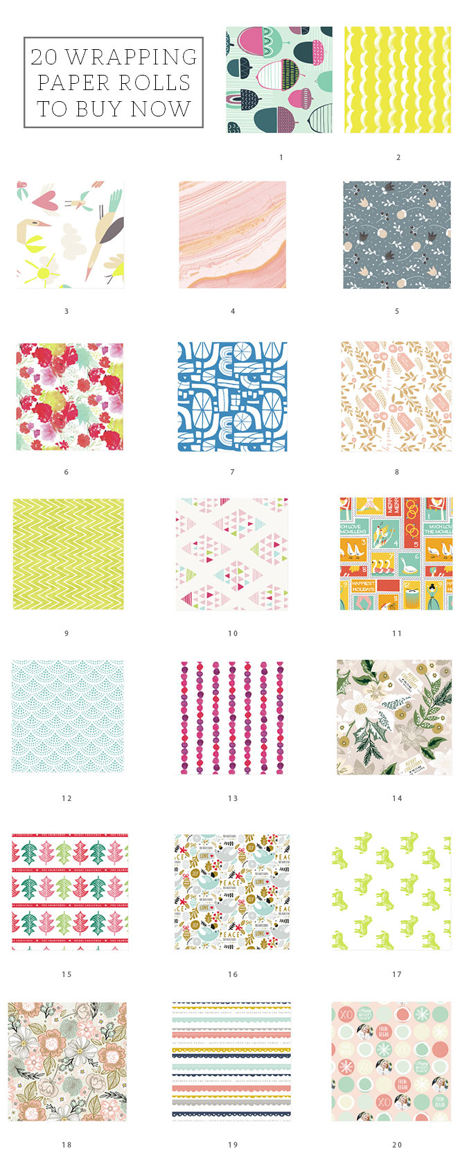 20 Wrapping Paper Rolls To Buy Now - Dream Green DIY