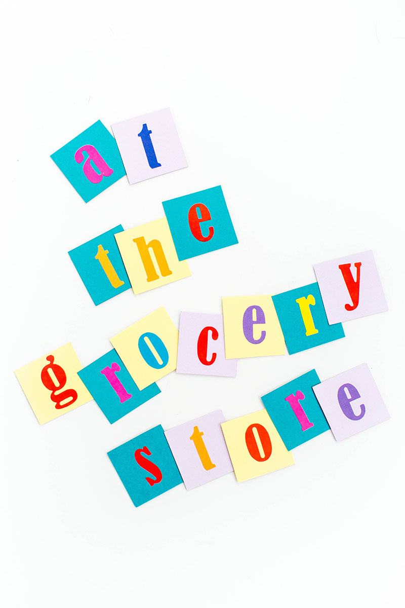 DIY Magnetic Alphabet Message Pieces - Dream Green DIY