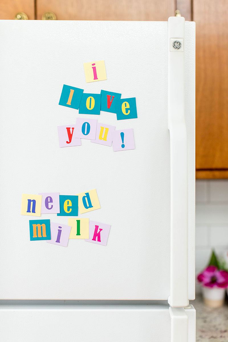 DIY Magnetic Alphabet Message Pieces - Dream Green DIY