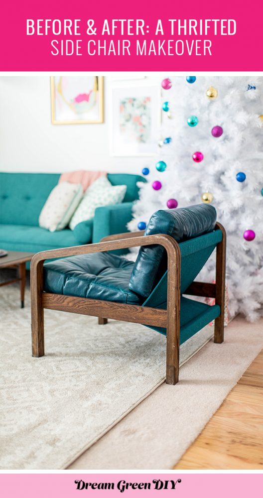 Before & After: A Thrifted Side Chair Makeover - Dream Green DIY