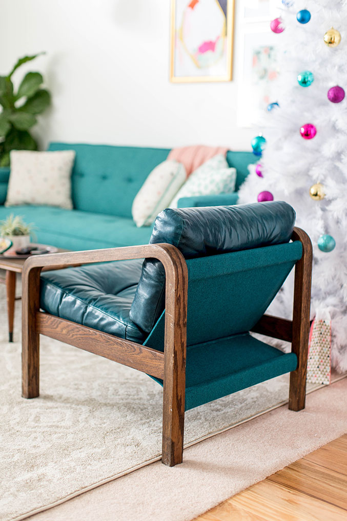 Before & After: A Thrifted Side Chair Makeover - Dream Green DIY