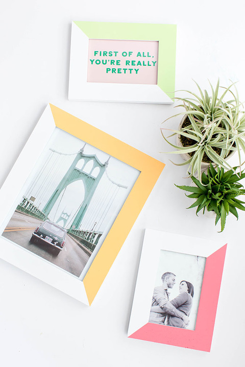 DIY Two-Tone Painted Picture Frame Makeover - Dream Green DIY