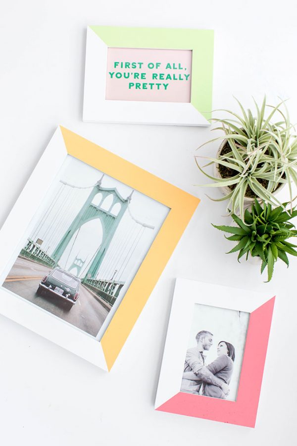 DIY Two-Tone Painted Picture Frame Makeover - Dream Green DIY