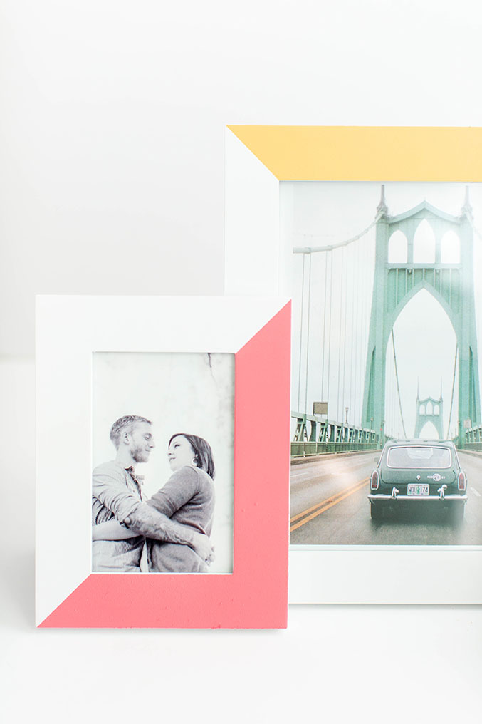 DIY Two-Tone Painted Picture Frame Makeover - Dream Green DIY