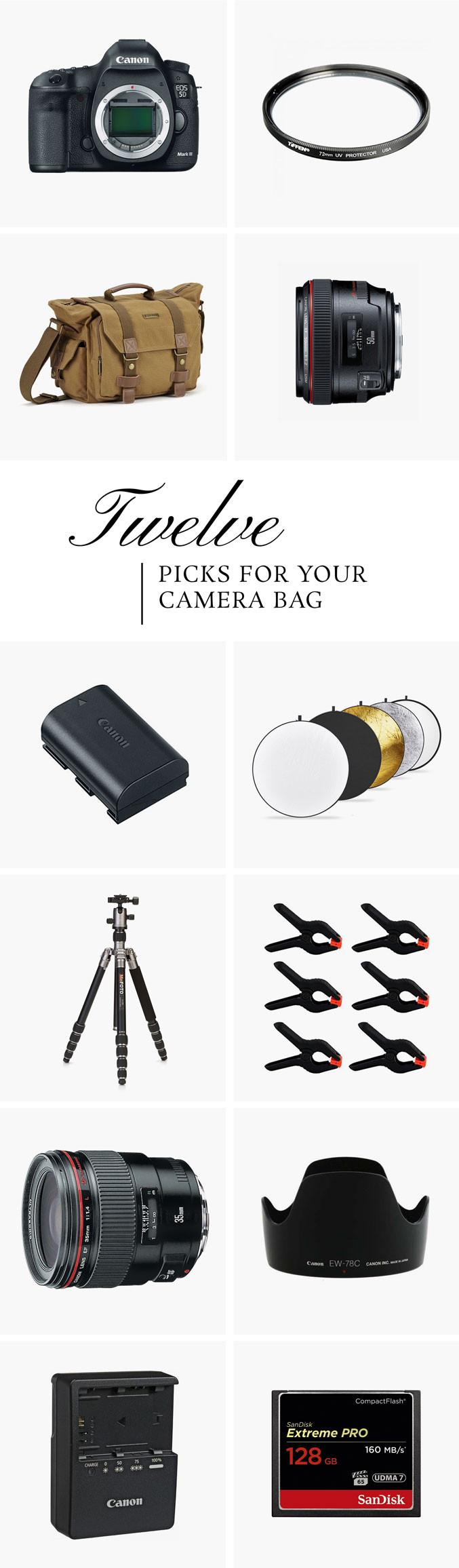 Done In A Dozen: Picks For Your Camera Bag - Dream Green DIY