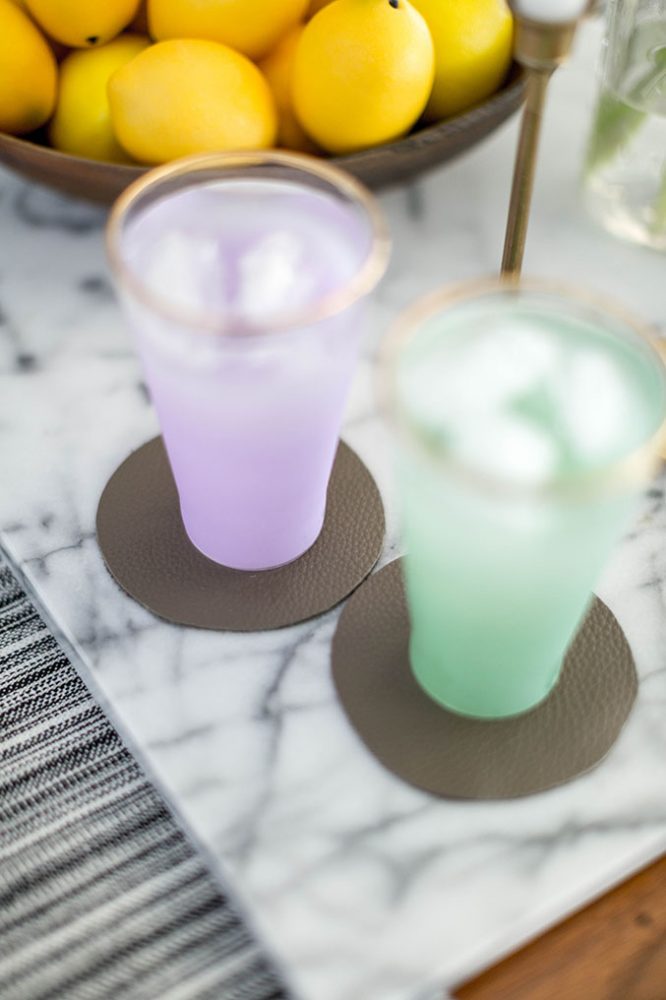 How To Make DIY Leather Coasters For Free - Dream Green DIY