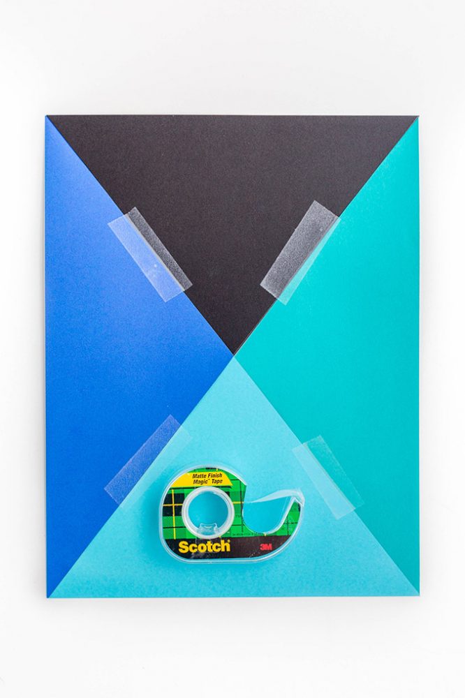 How To Make DIY 2D Color Block Paper Frames - Dream Green DIY