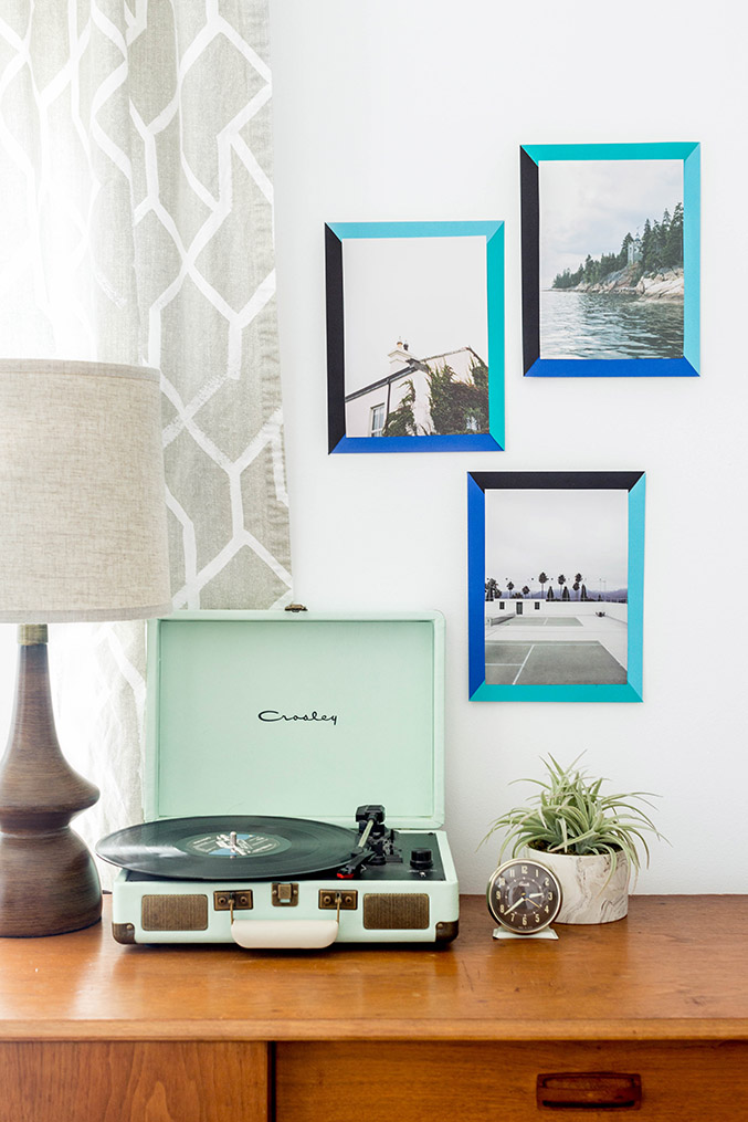 How To Make DIY 2D Color Block Paper Frames - Dream Green DIY