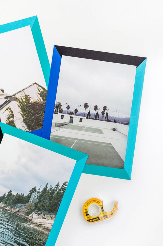 How To Make DIY 2D Color Block Paper Frames - Dream Green DIY