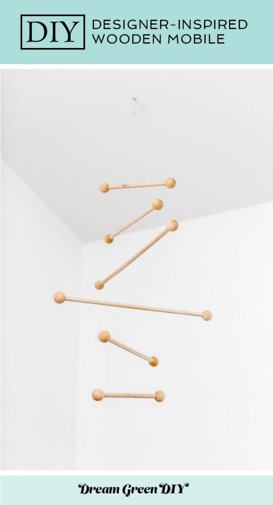 How To Make A DIY Wood Mobile For $4 - Dream Green DIY