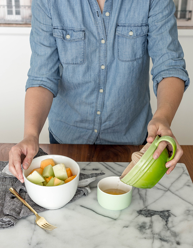 5-Minute Fruit Salad Honey Drizzle - Dream Green DIY