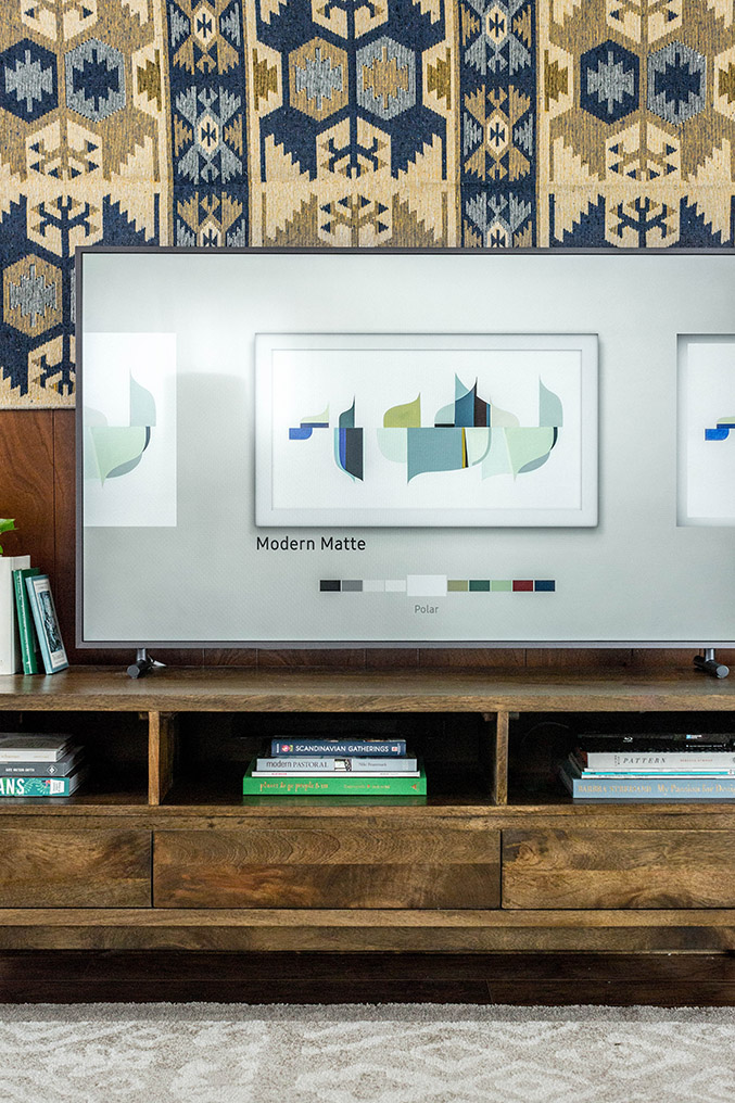 How To Make A TV Blend In With Your Decor - Dream Green DIY