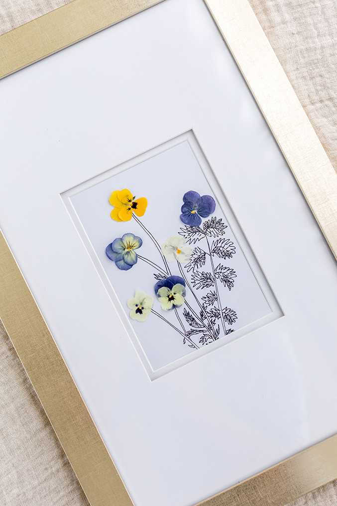 DIY Pressed Flowers Art Print - Dream Green DIY