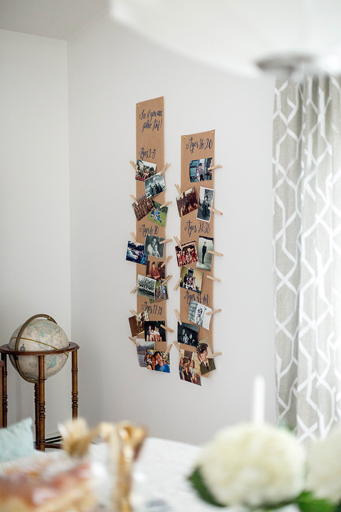DIY Birthday Photo Guessing Game Banner - Dream Green DIY