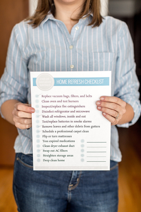 End Of Daylight Savings Home Refresh Checklist - Dream Green DIY