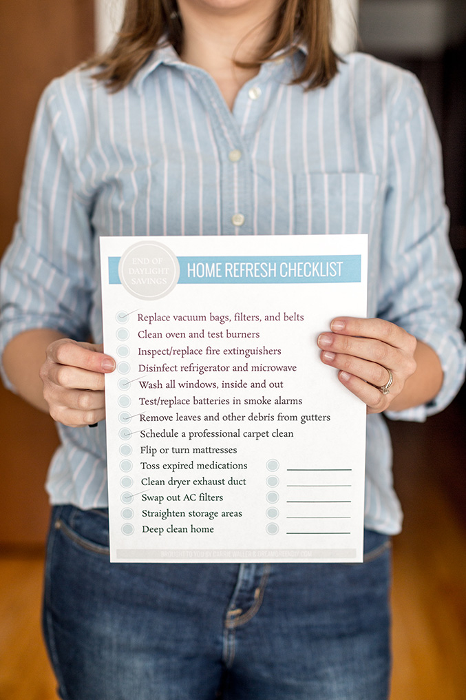 End Of Daylight Savings Home Refresh Checklist - Dream Green DIY
