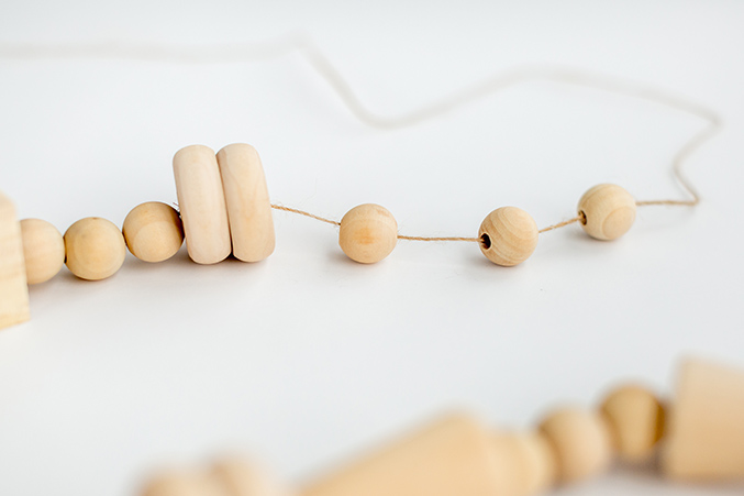 DIY Decorative Wooden Bead Strand - Dream Green DIY