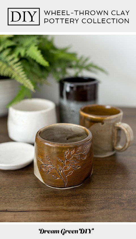 What I Made In Pottery Class - Dream Green DIY